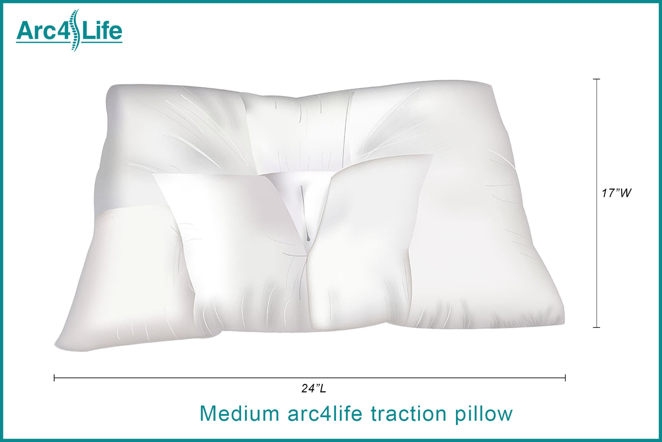 Arc4life Cervical Linear Traction Neck Pillow for Neck Pain Relief ...